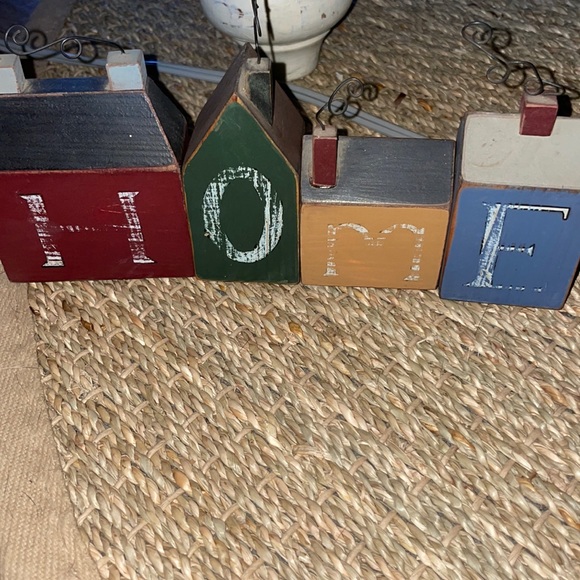 Accents | Rustic Farmhouse Country Shabby Chic Block Home Letters Decor ...